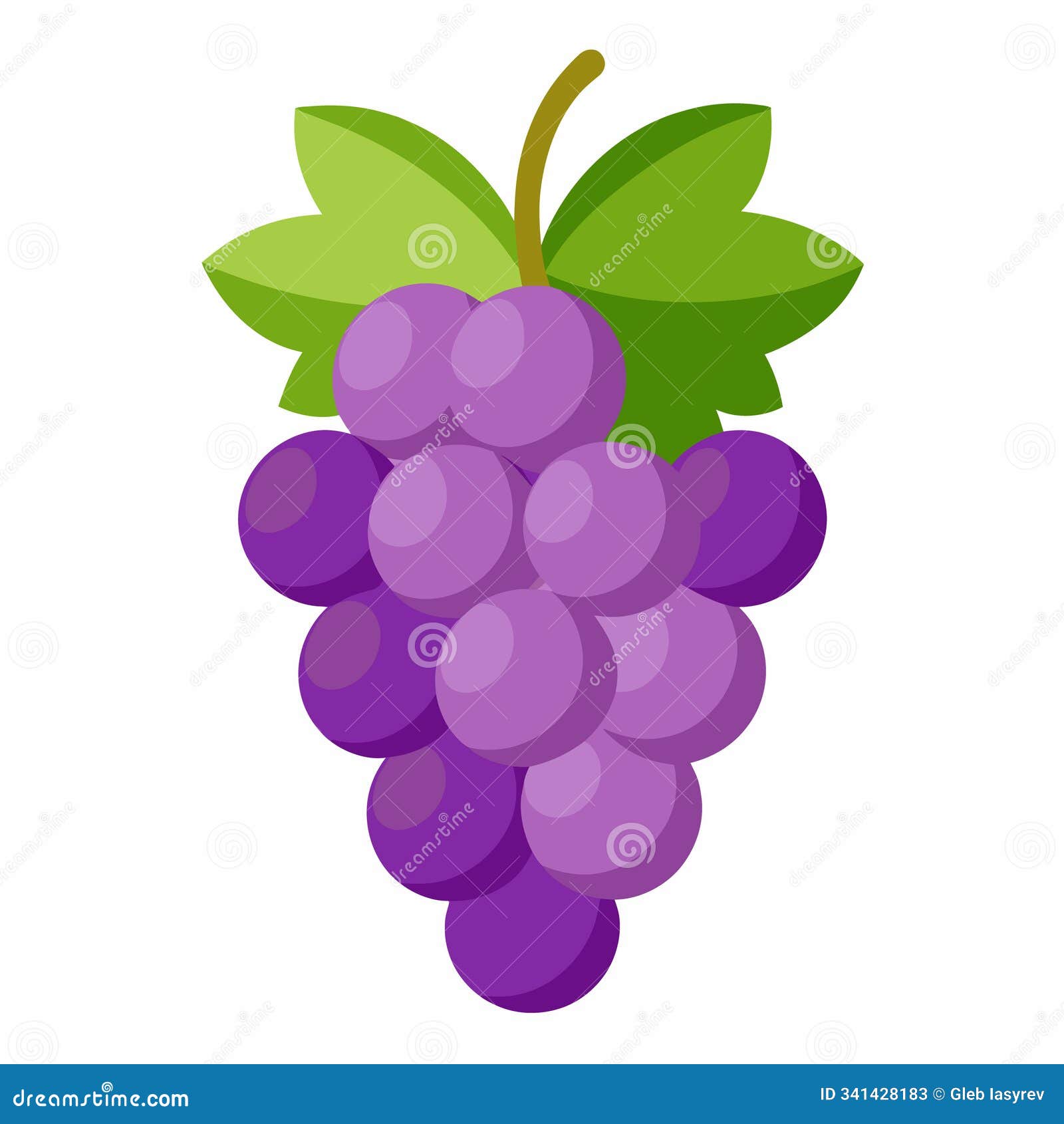 High-Resolution Grape Vector Art for Print Stock Vector - Illustration ...