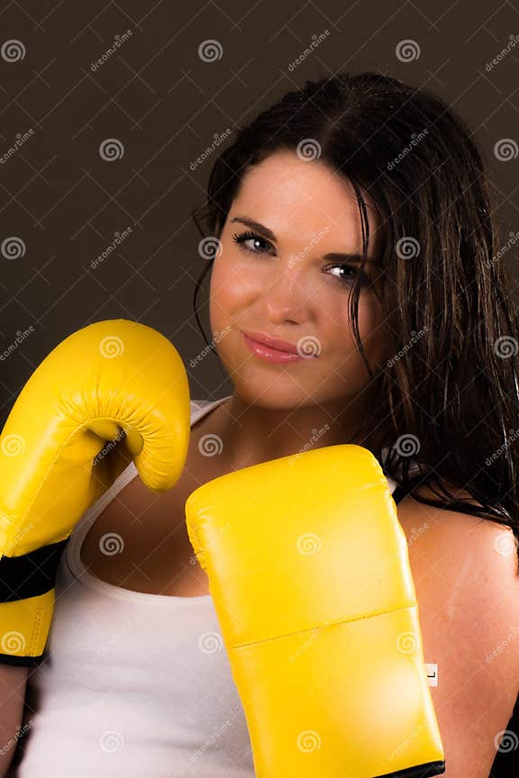 Beautiful female boxer stock photo. Image of speed, kickboxing - 30120670