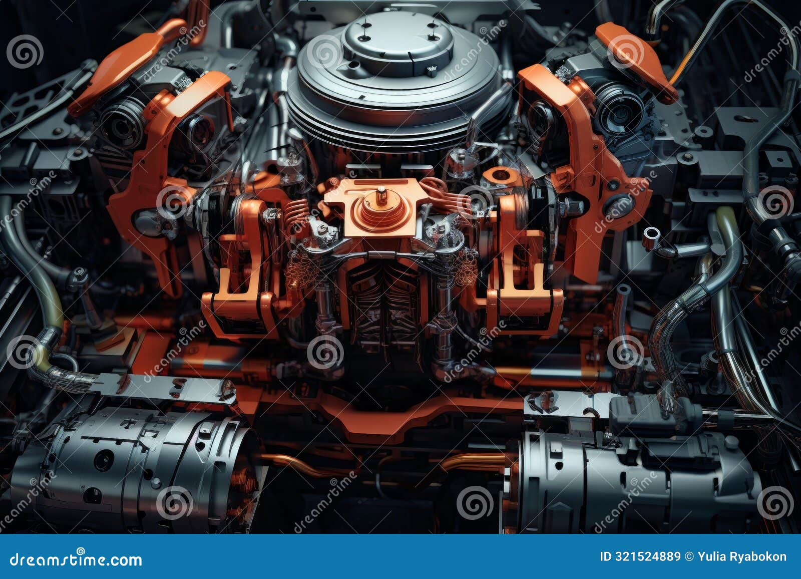 Futuristic Engine Part Stock Image | CartoonDealer.com #101634655