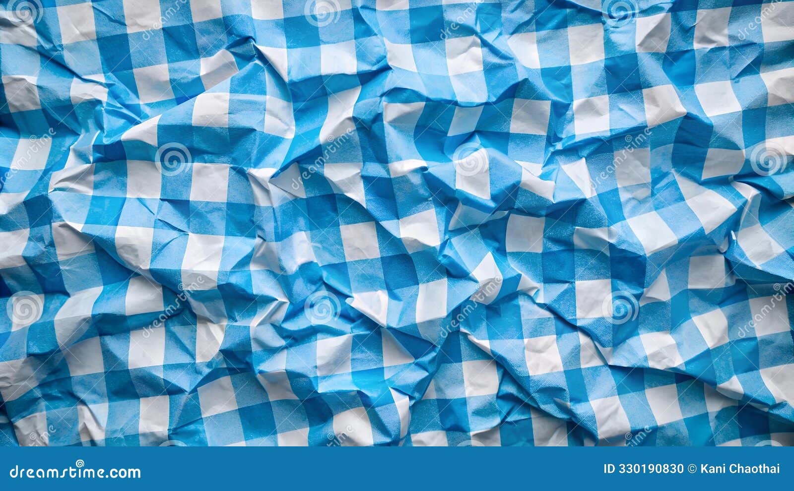 A High-Resolution Image of Crumpled Checkered Paper for Background Use ...