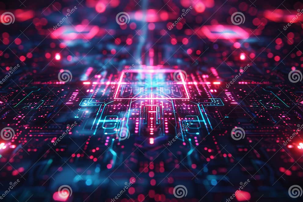 A High-resolution Image of a Cyber Abstract Backgrounds. Stock Image ...