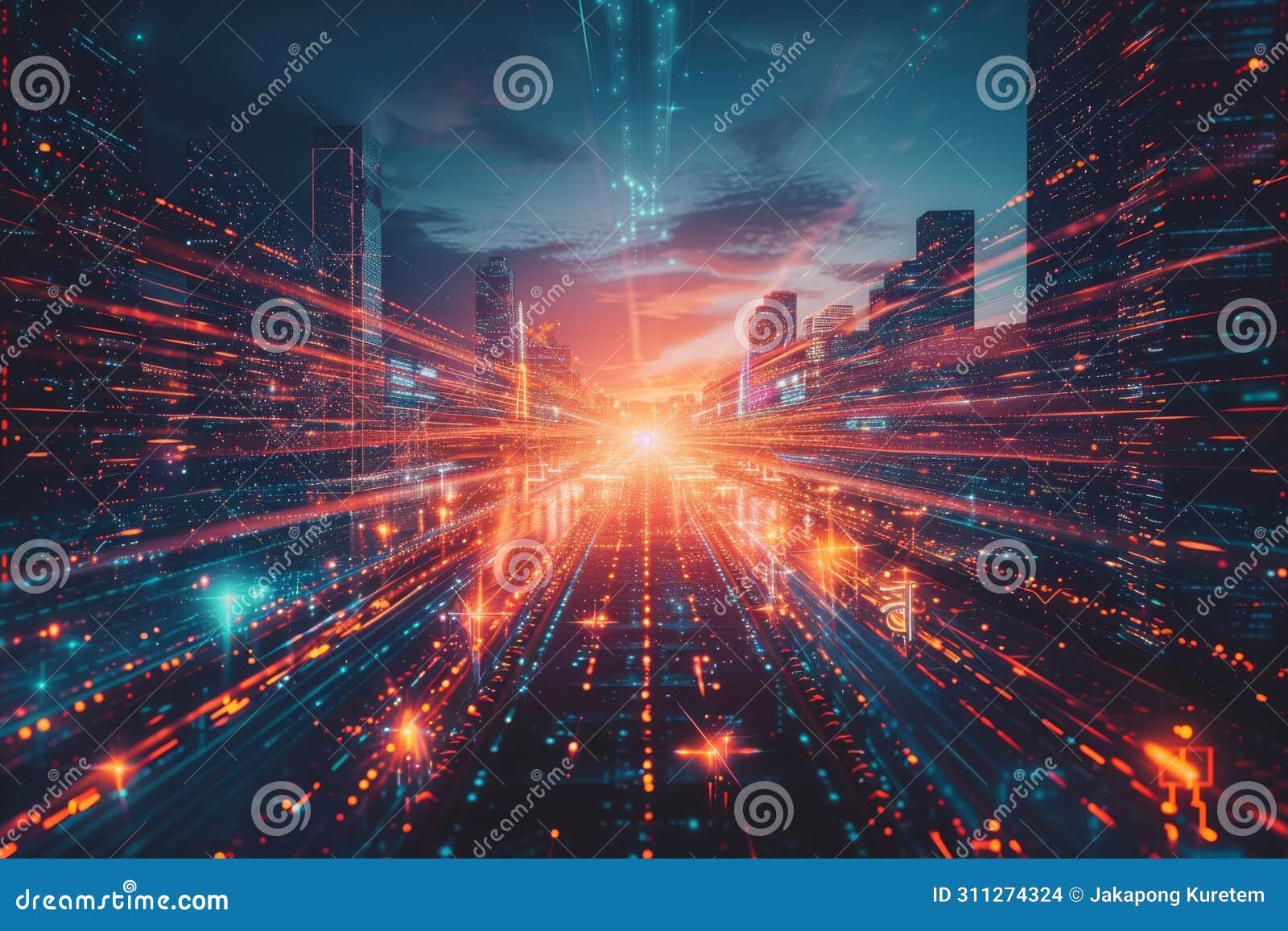 A High-resolution Image of a Cyber Abstract Backgrounds. Stock Photo ...