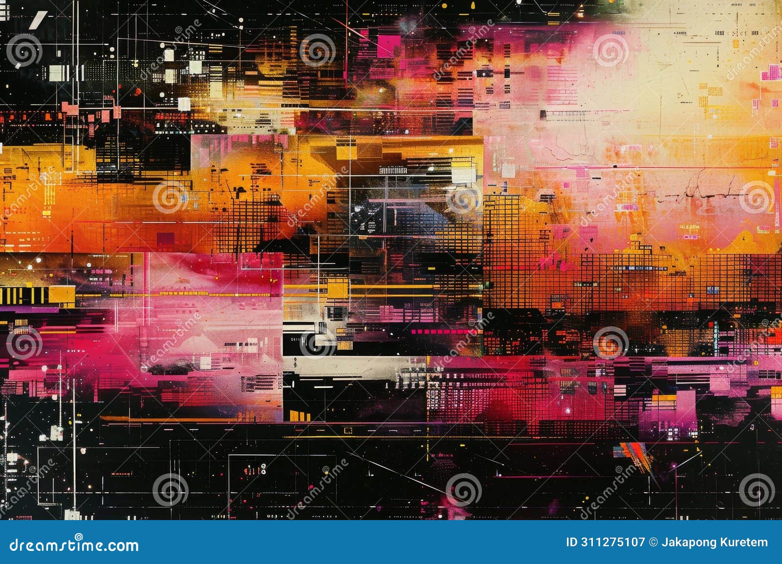 A High-resolution Image of a Cyber Abstract Backgrounds. Stock Image ...