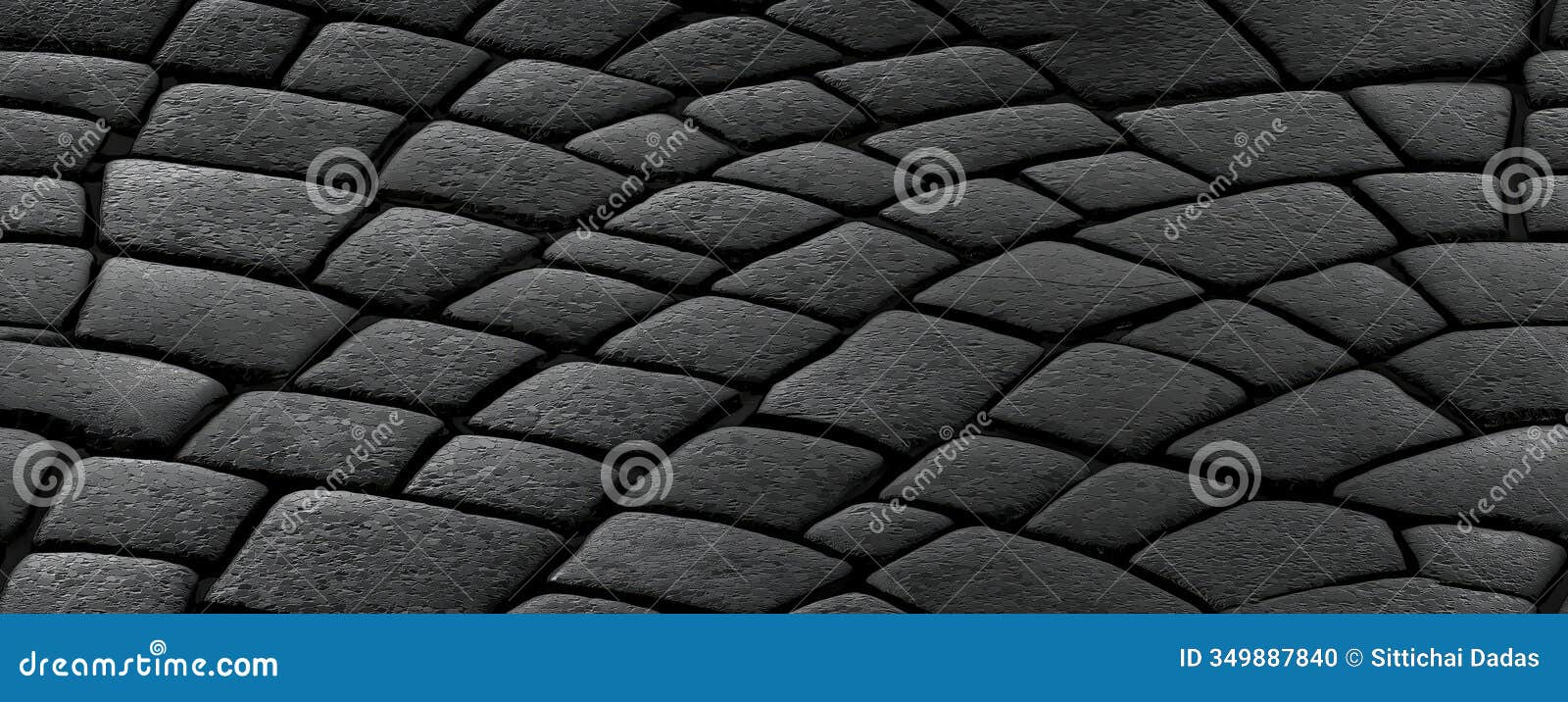 Dark Grey Cobblestone Pavement Texture Background AI Generated. Stock ...
