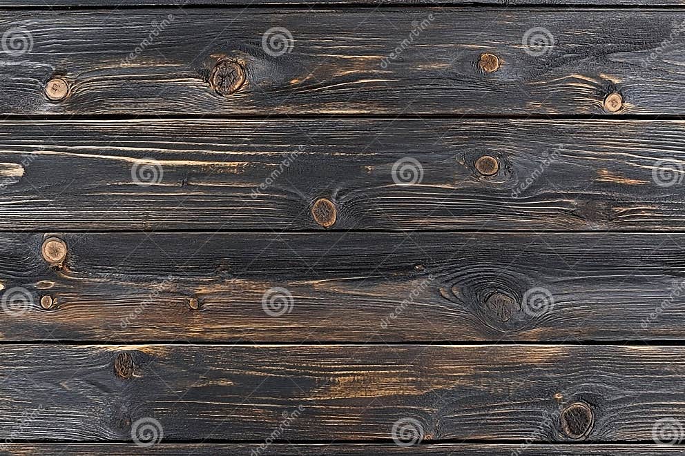 Dark Rustic Wood Texture Background with Visible Knots and Grain Patterns Ideal for Product ...