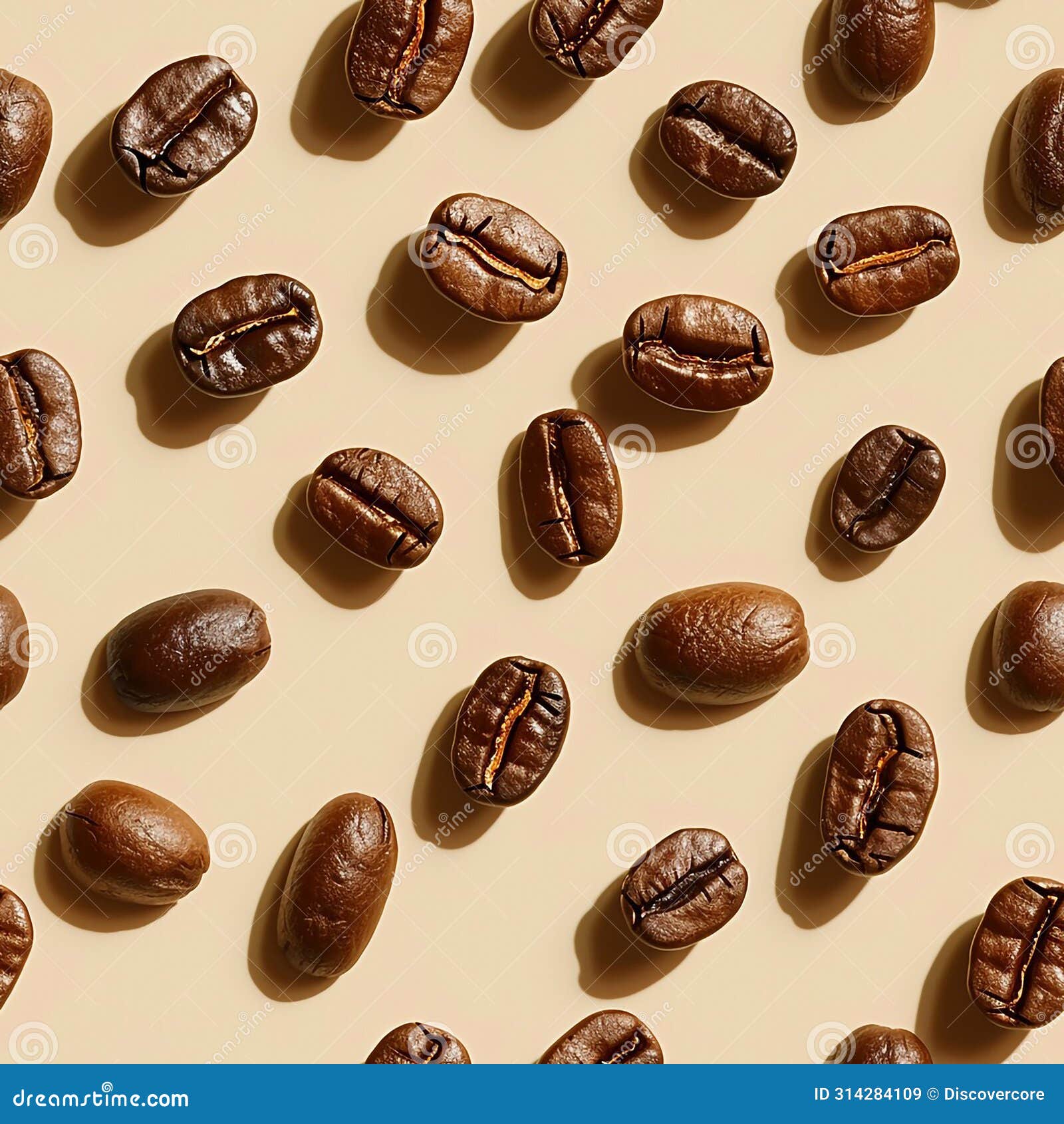 Seamless Coffee Bean Texture Pattern for Infinite Creations Stock ...
