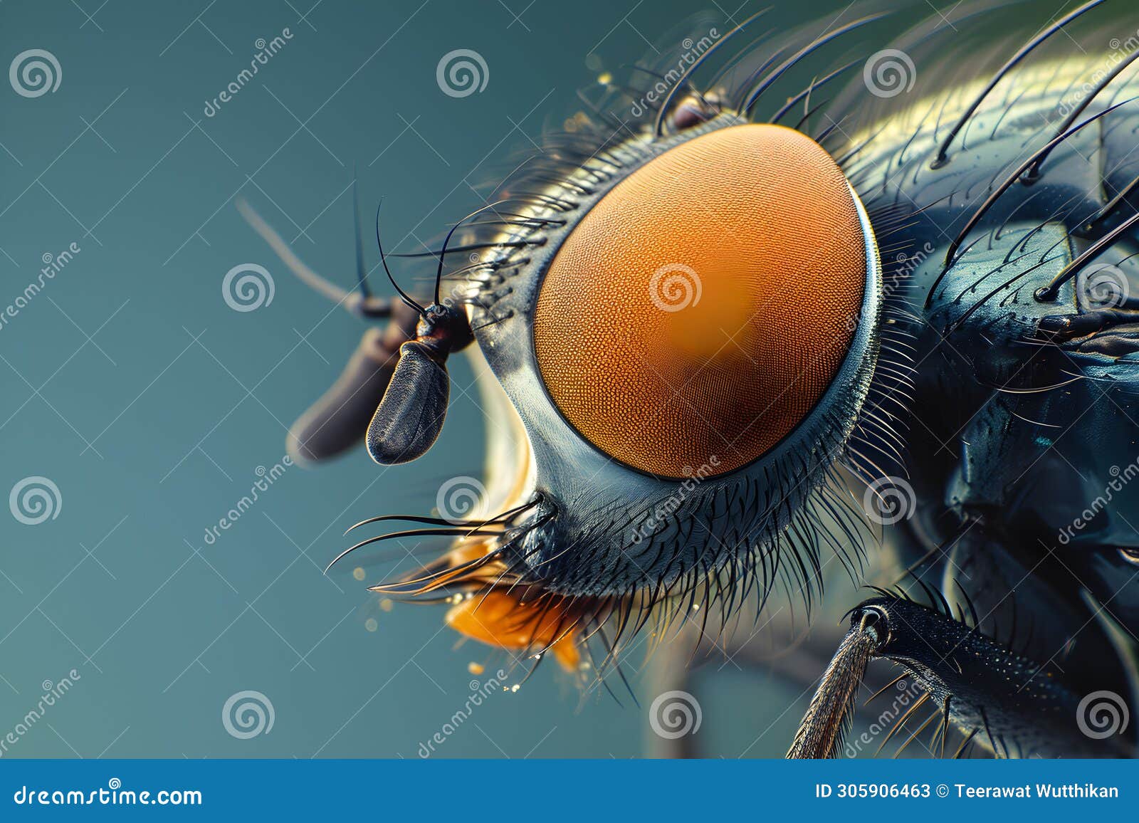 High-Resolution Image of a Fly S Faceted Eye Stock Illustration ...