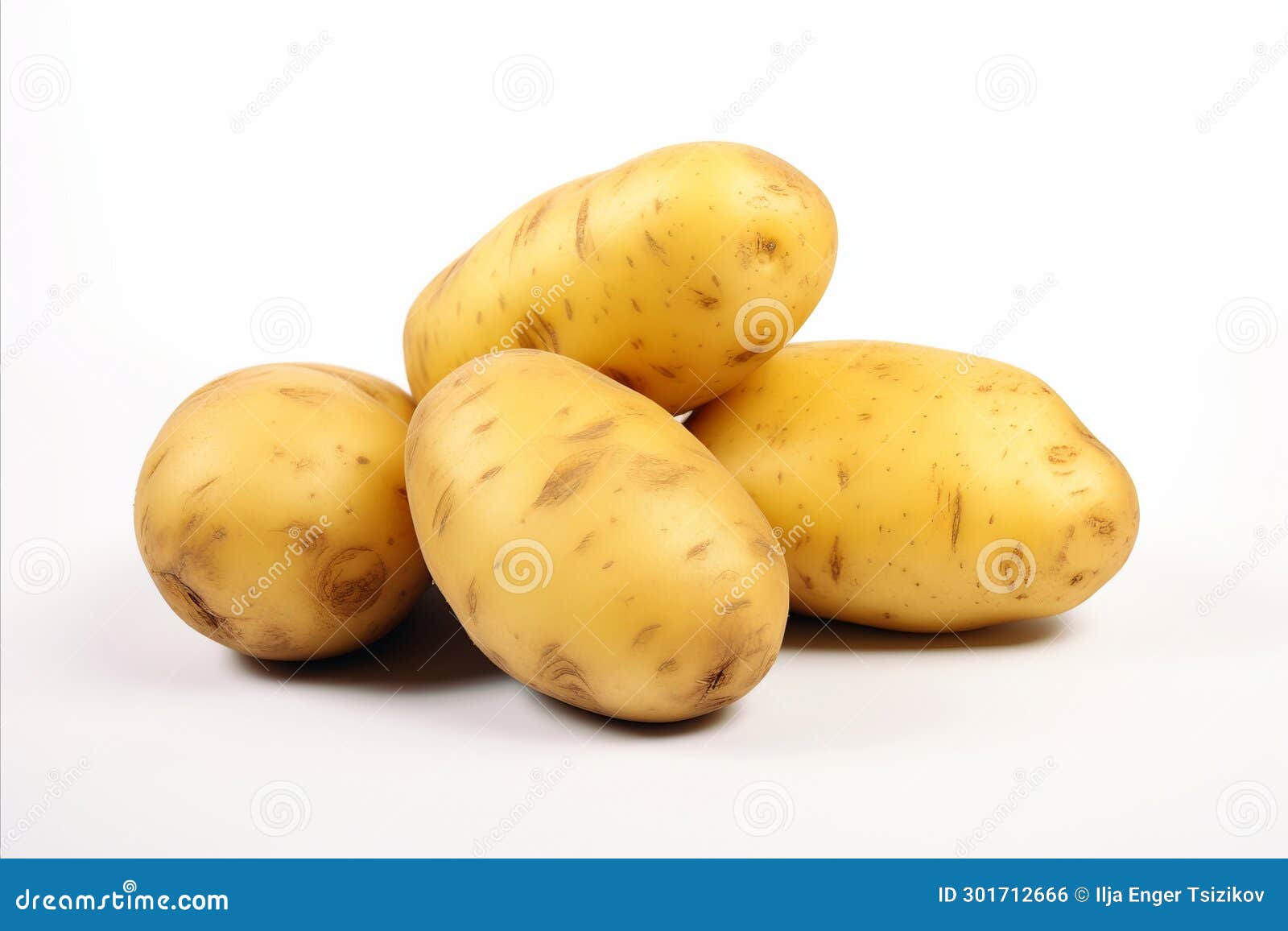 High Resolution Image of Fresh Uncooked Potato on White Backdrop for ...