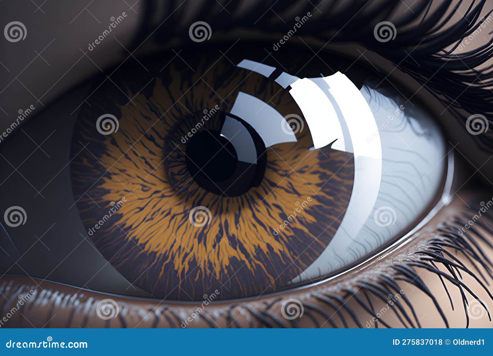 Close-up of a Realistic Human Eye - Created with Generative AI Stock ...