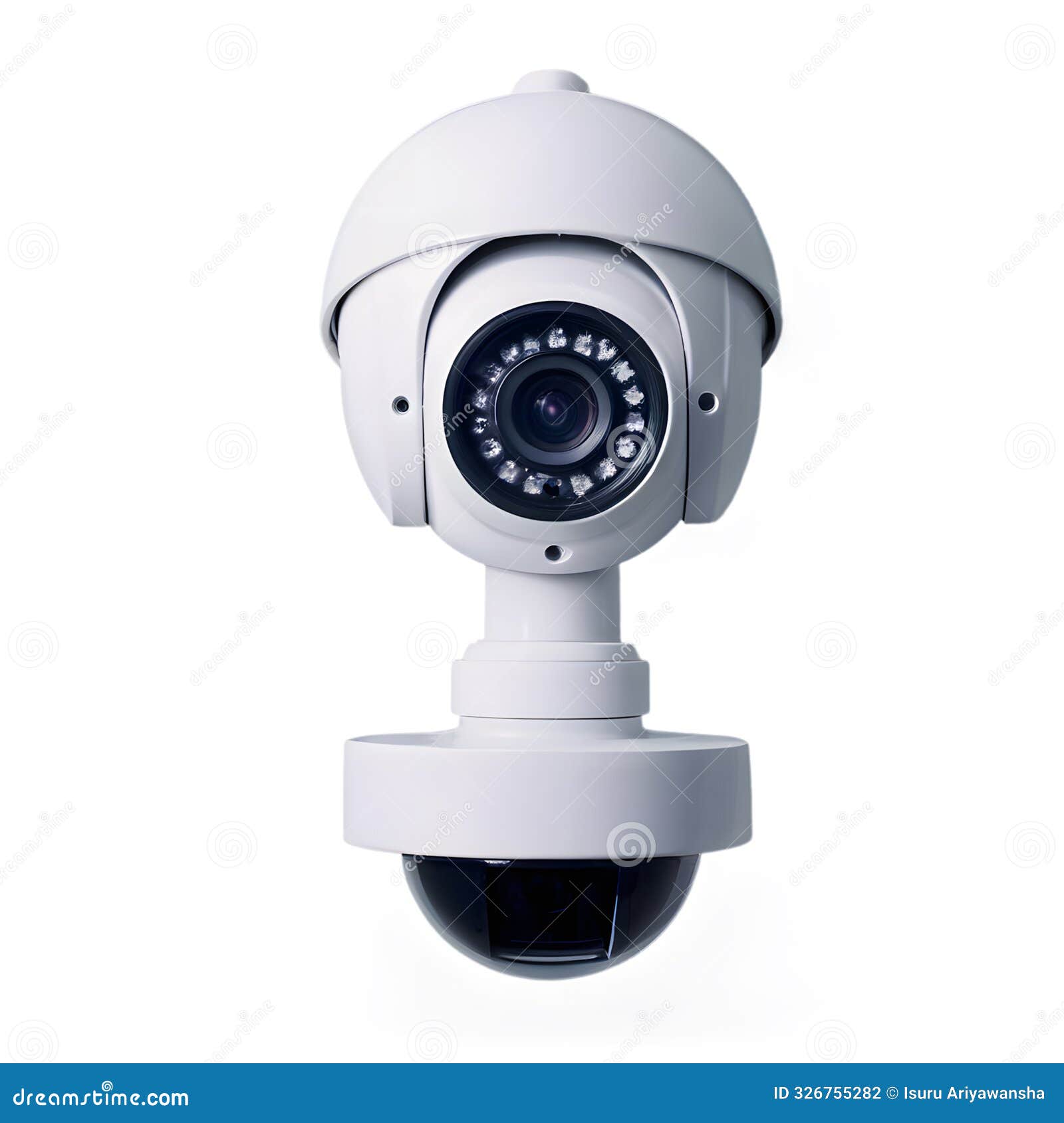 A High-resolution Image of a Modern CCTV Security Camera Mounted on a ...