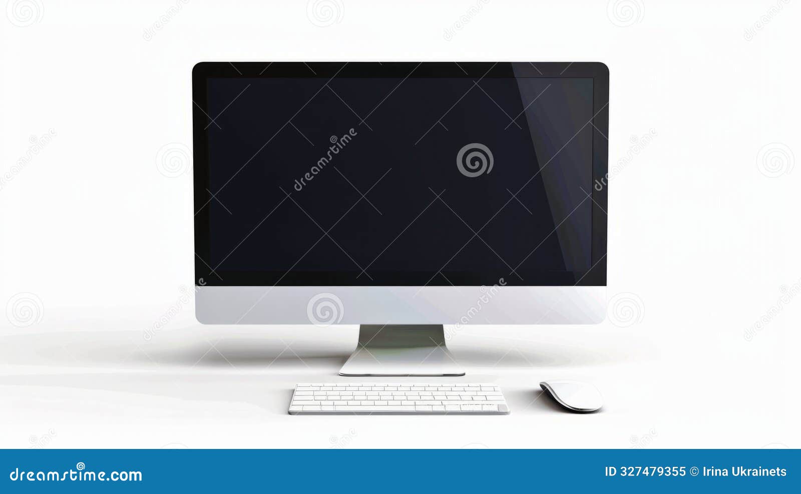 Modern Desktop Computer with Sleek Design Featuring a Large Black ...