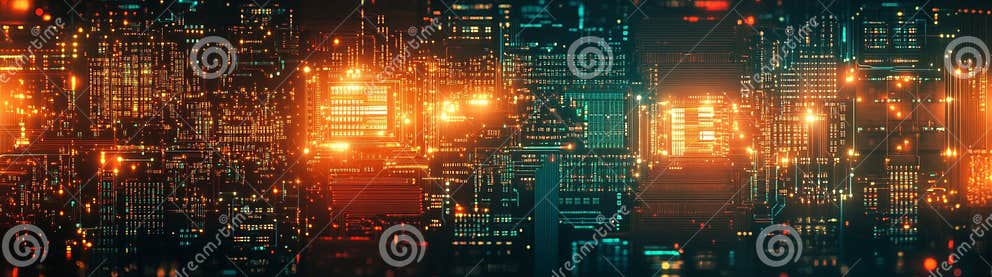 A High-resolution Image of a Modern Microprocessor on a Circuit Board ...