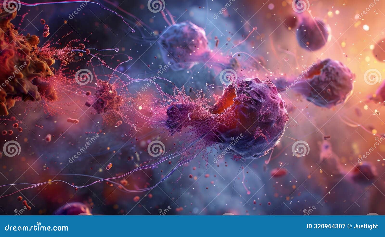 High Resolution Image of Natural Killer Cells Destroying Multiple ...