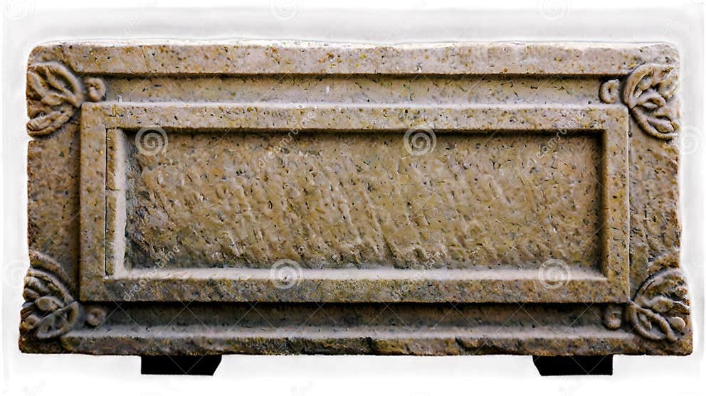 High-Resolution Image of Ornate Rectangular Stone Plaque with Intricate ...