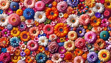 High-Resolution Multi Coloured Floral Image Background Stock ...