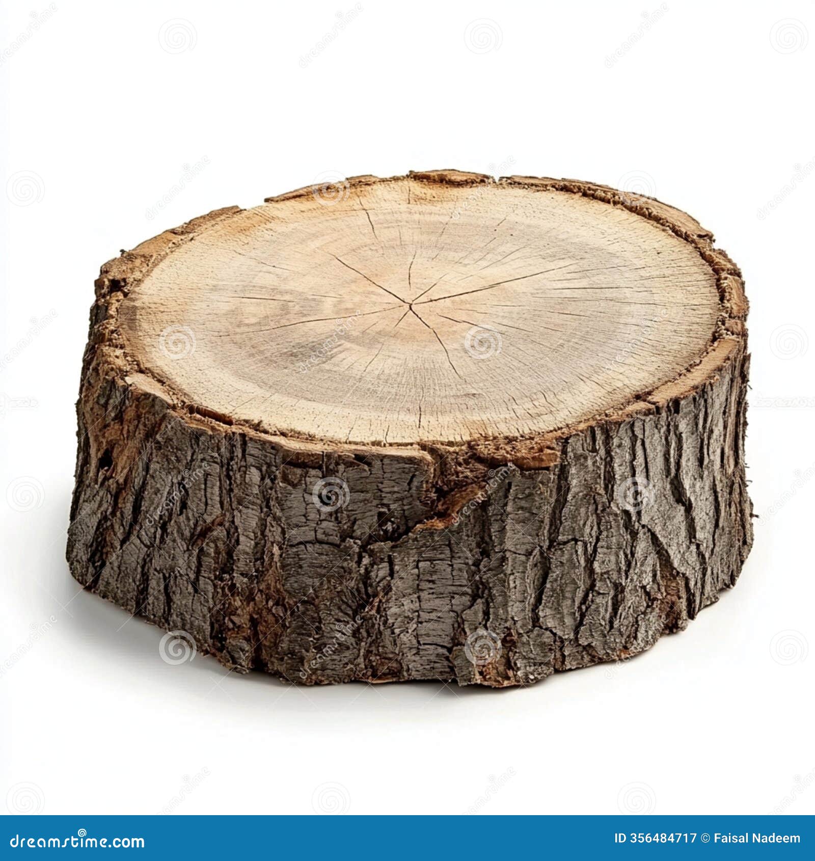 Natural Wooden Tree Stump Slice Rustic Texture Log Old Bark Aged Brown ...