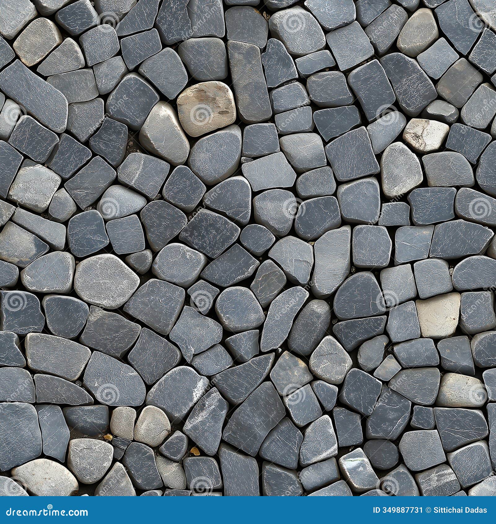 Seamless Grey Cobblestone Texture Stone Wall Background AI Generated ...