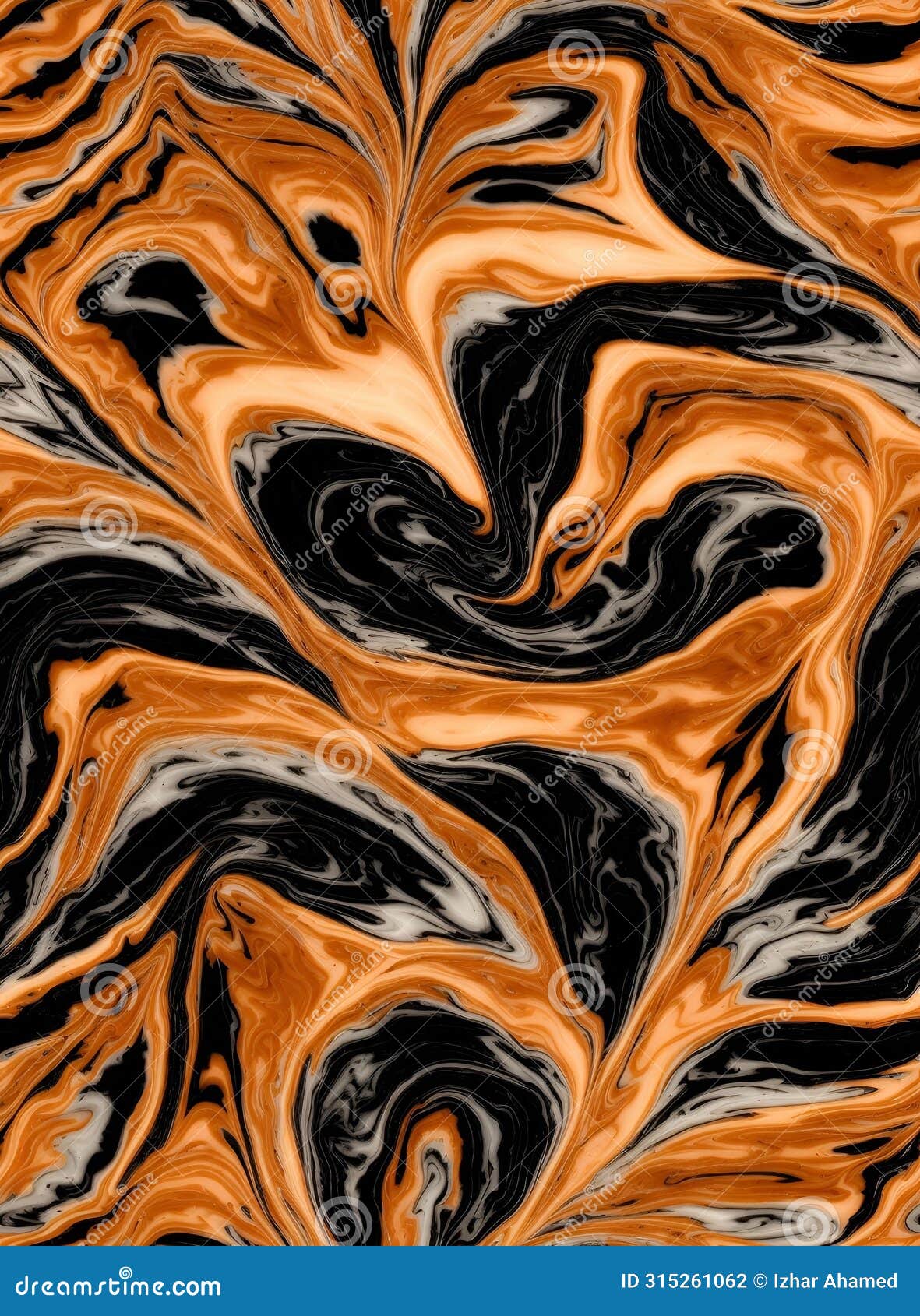 Luxurious Orange Veined Marble Seamless Pattern for Elegant Designs ...