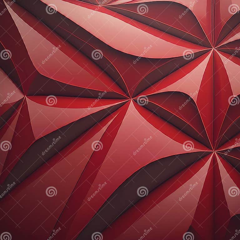 Red Interlocking Hexagons Pattern Stock Illustration - Illustration of ...
