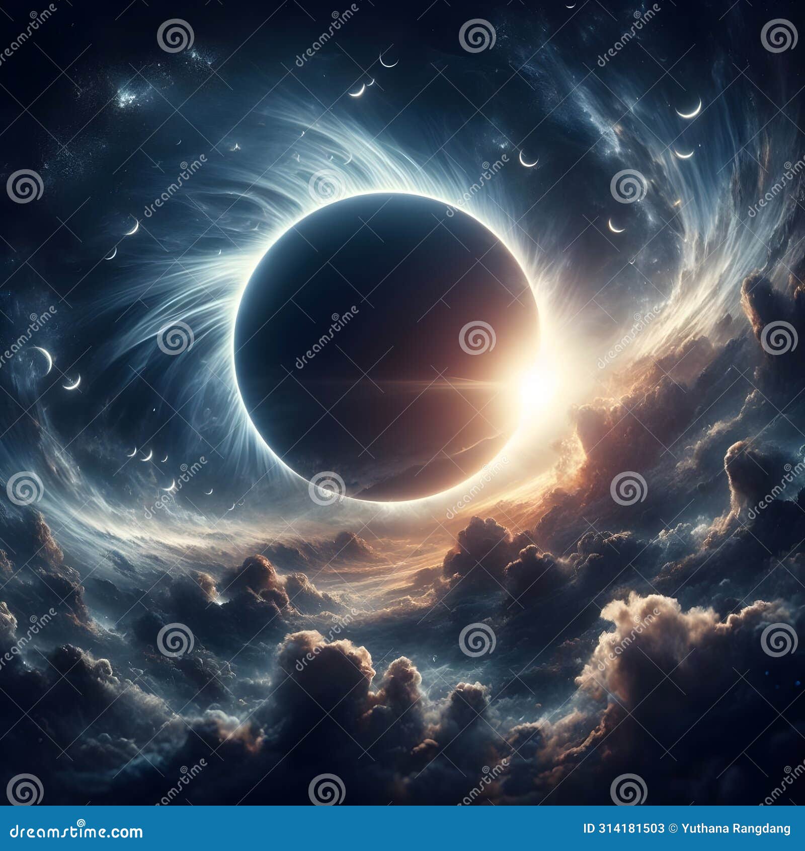 High Resolution Image of Solar Eclipse Epic. Stock Image - Image of ...