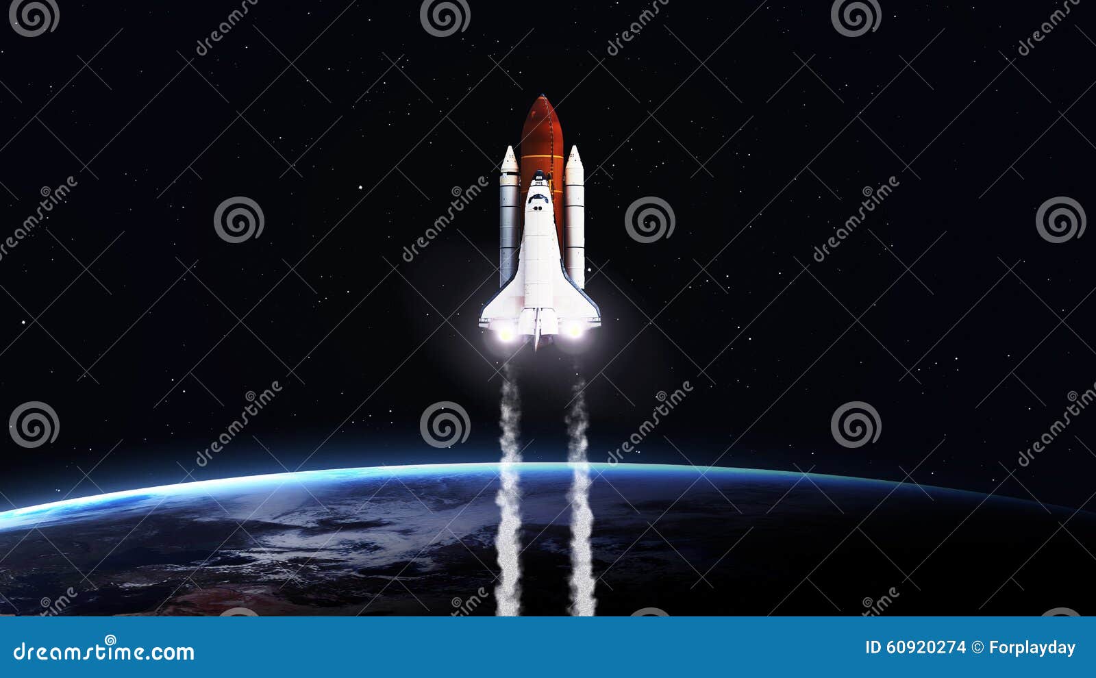 High Resolution Image of Space Shuttle Taking Off Stock Photo - Image ...