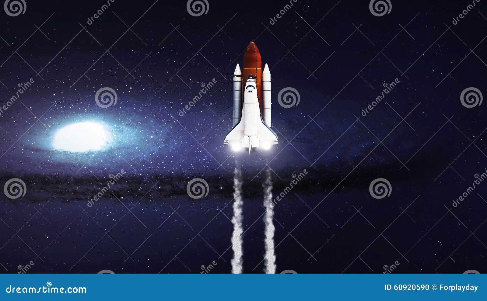High Resolution Image of Space Shuttle Taking Off Stock Photo - Image ...