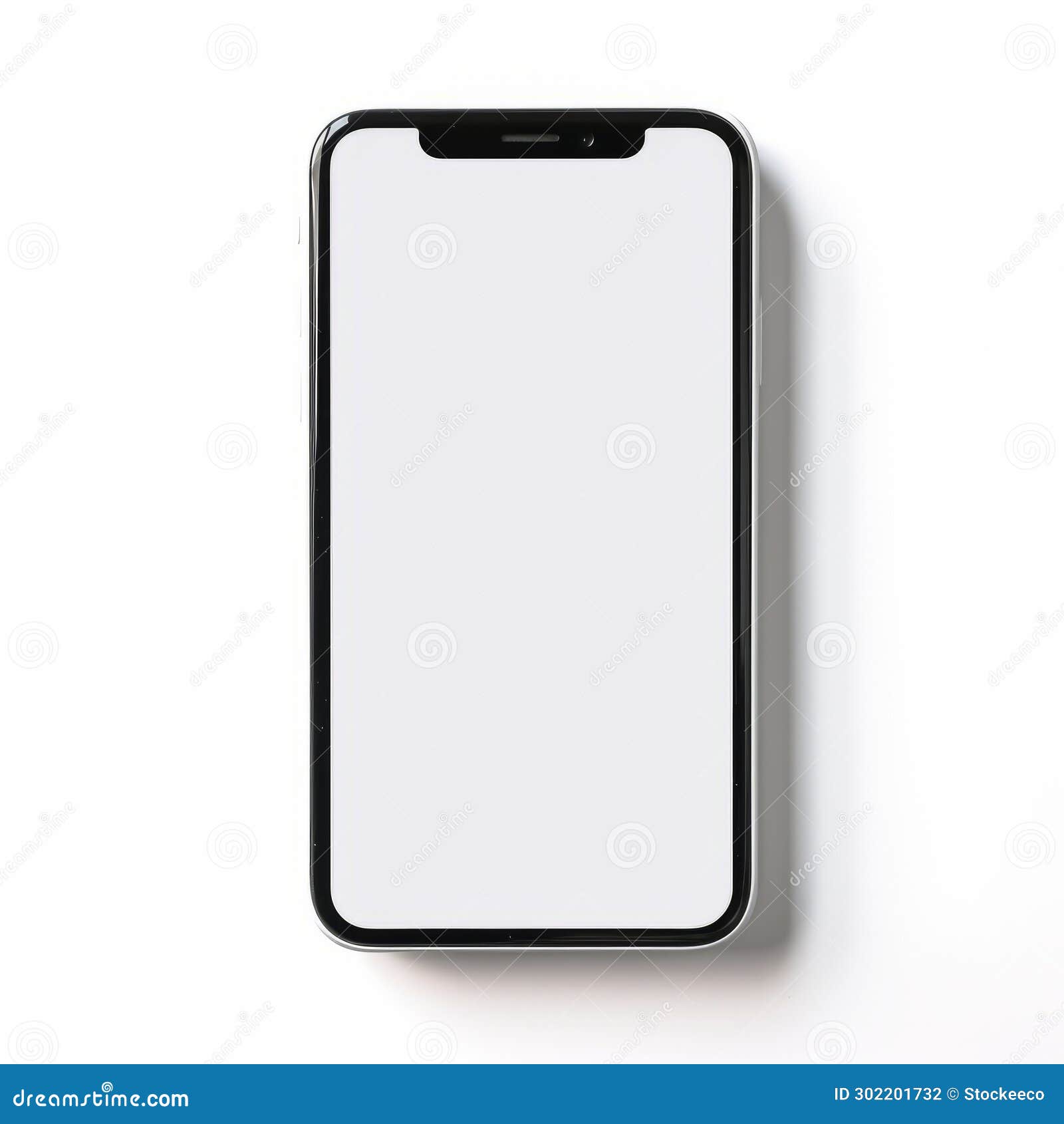 High Resolution Iphone X Mockup with Simplistic Character Design Stock ...