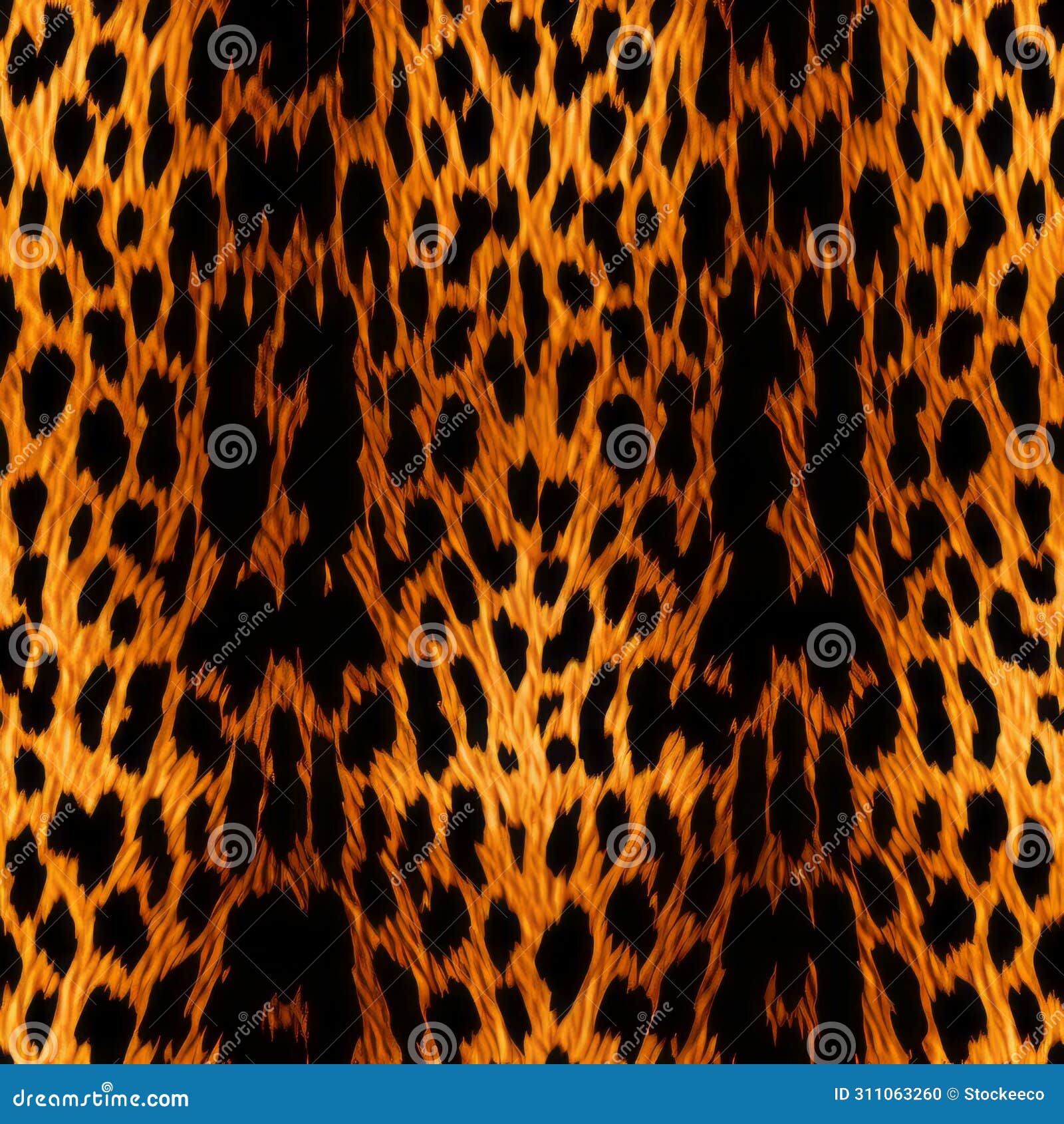 High Resolution Leopard Print Ikat Pattern with Symmetrical Design ...