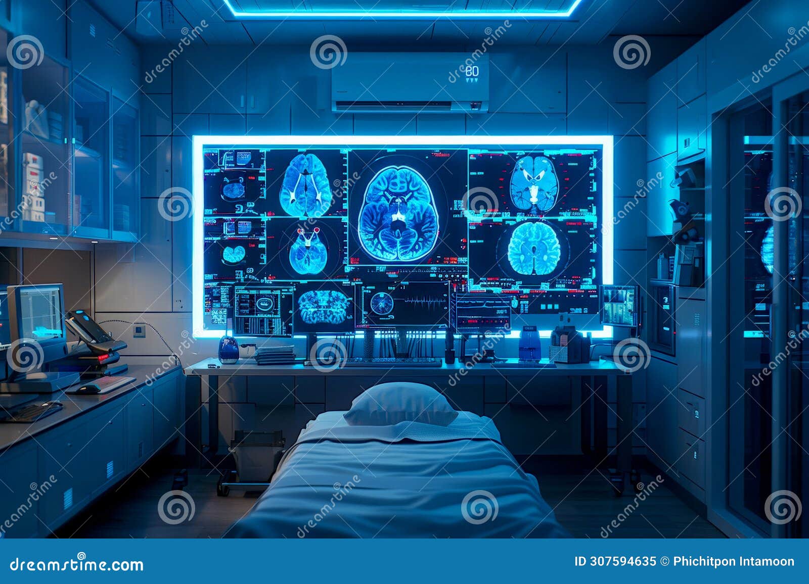 High-resolution Medical Brain Scan Display for Advanced Diagnostics.ai ...