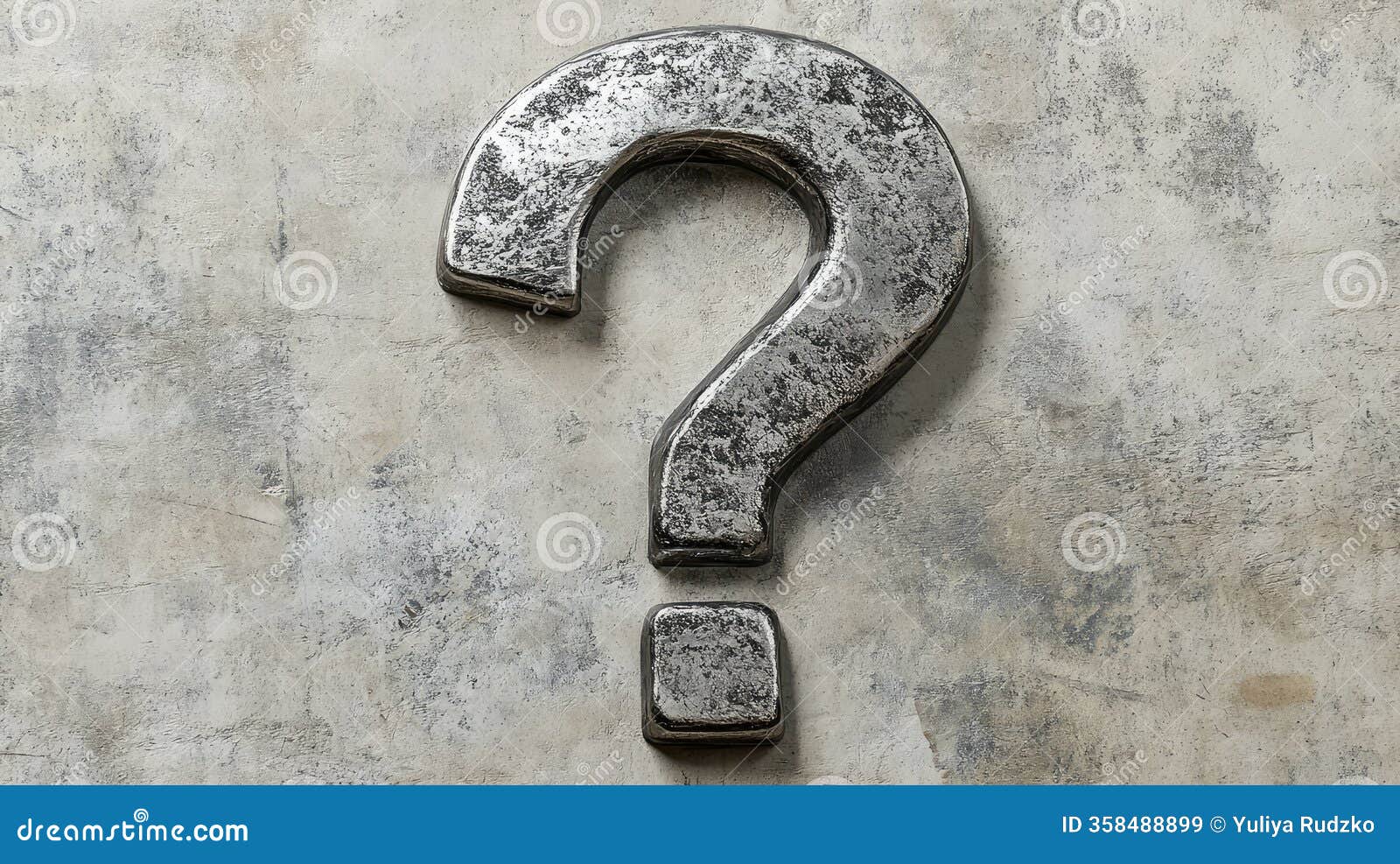 High-Resolution Metallic Question Mark on a Neutral Background Stock ...