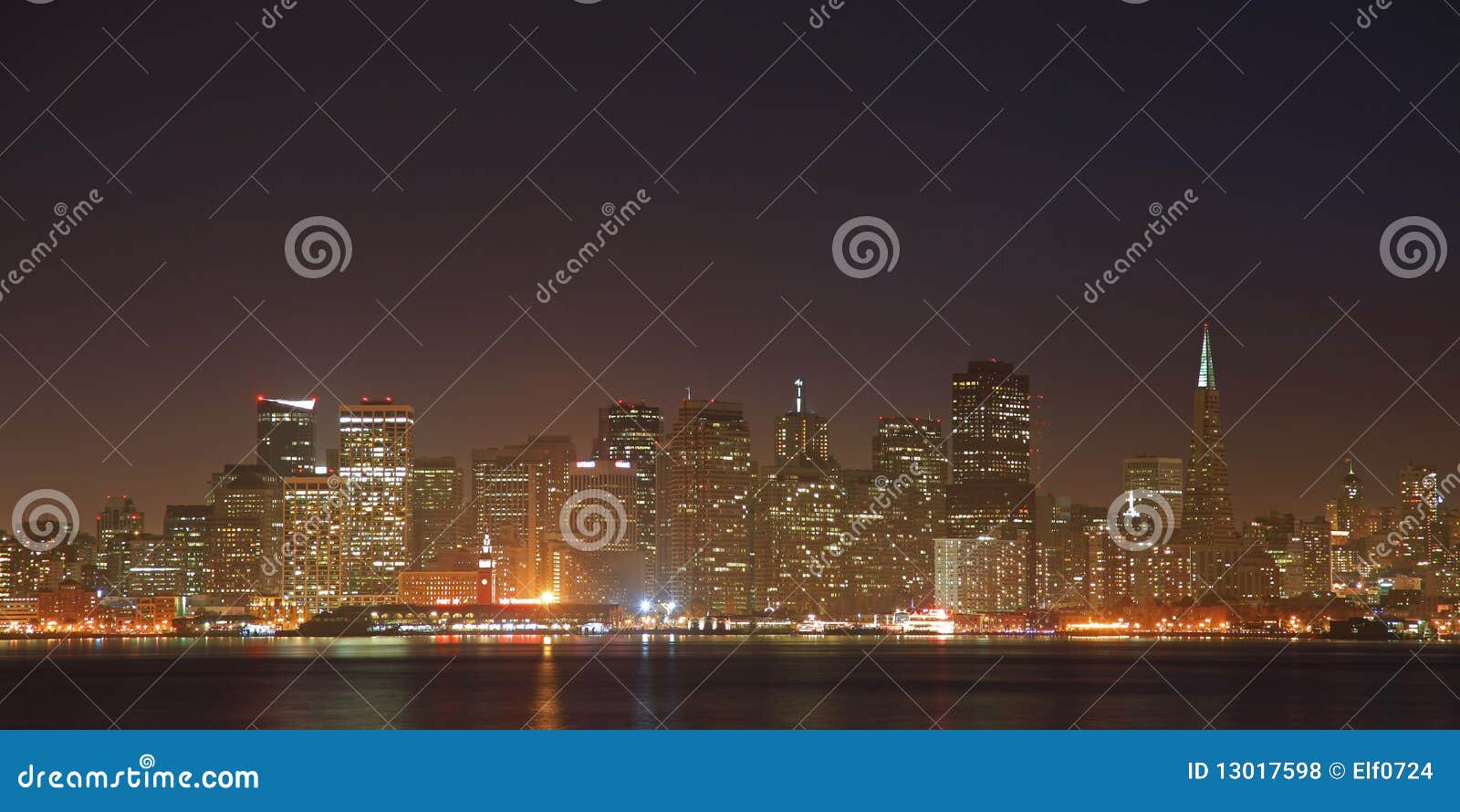 High Resolution Panorama Image of Night Scene in S Stock Photo - Image ...