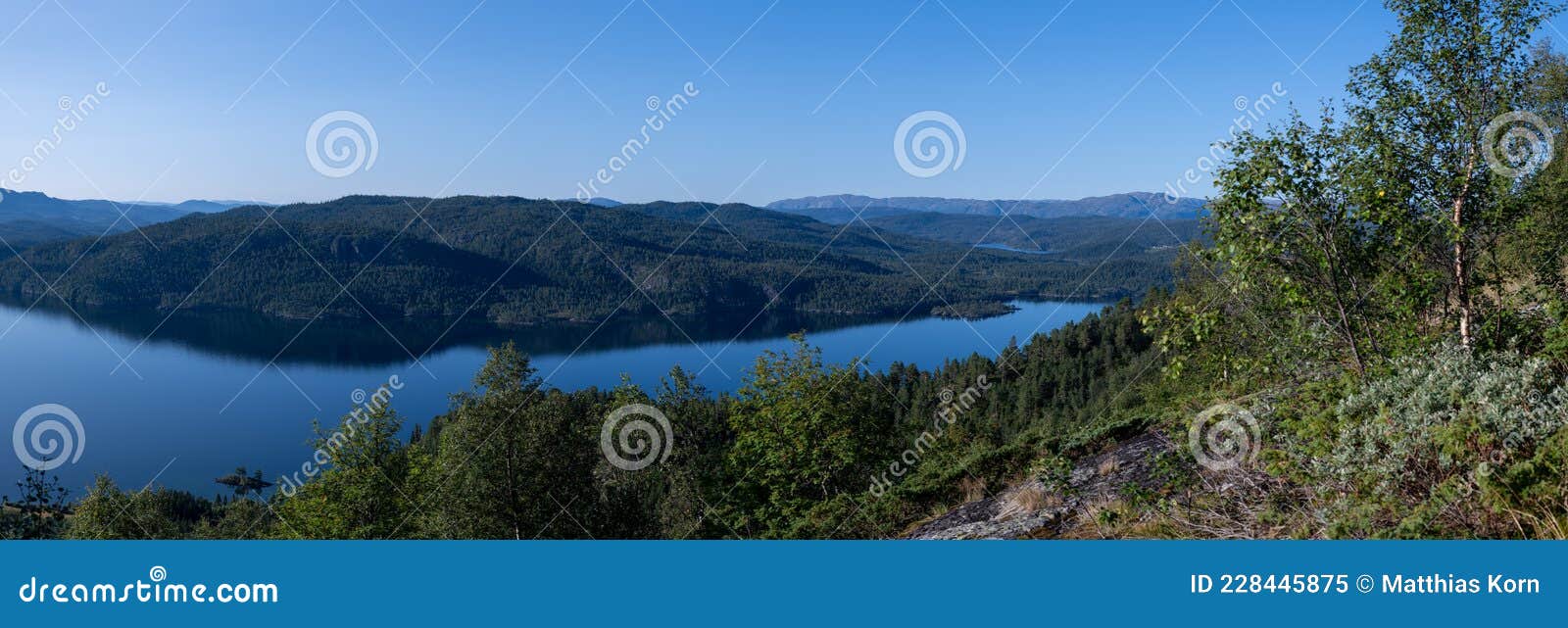 High Resolution Panorama of the Vinje Commune in the Telemark Region ...