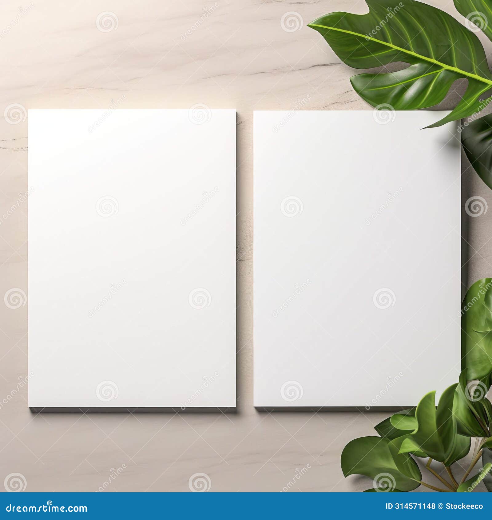High-resolution Paper Mockup Generation Stock Illustration ...