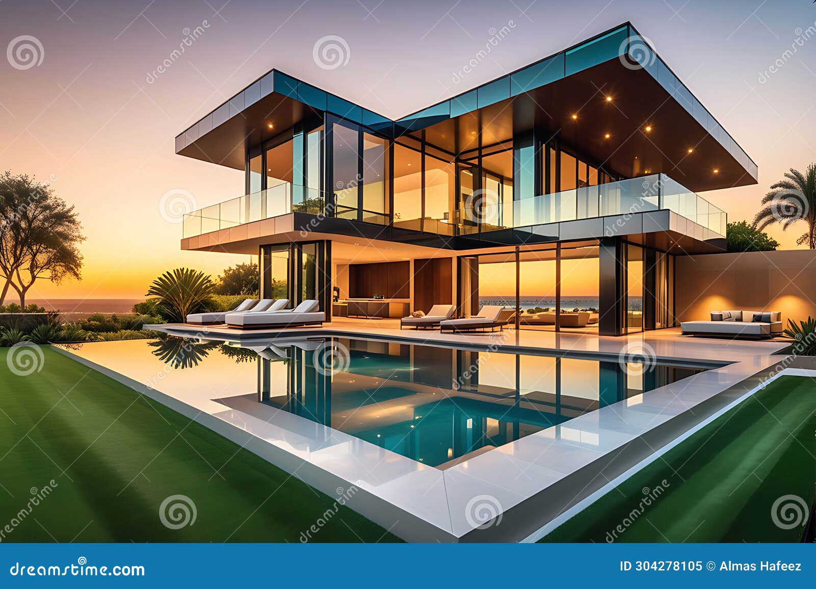 High-Resolution Photo Capturing the Angular Modern Architecture of a ...