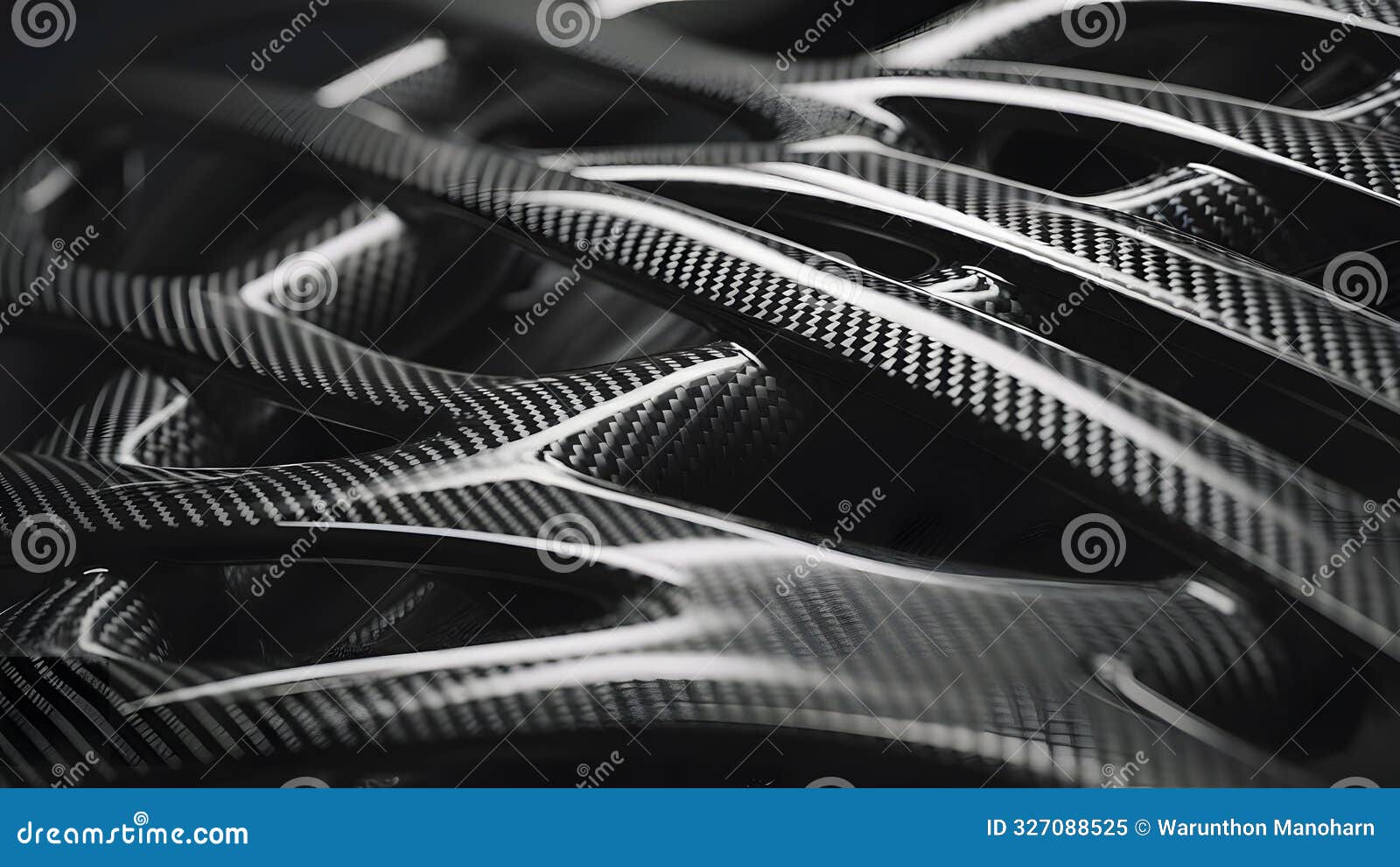 Close Up of Carbon Fiber Composite Material, Industrial Background. 3d ...