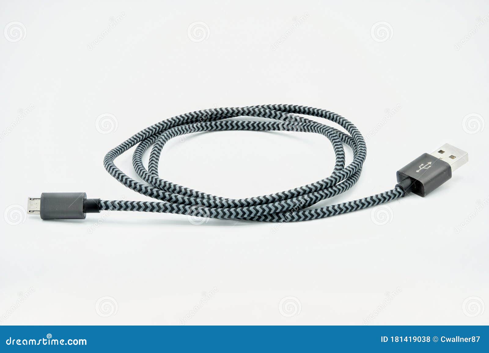 High Resolution Picture of USB Cable Isolated on White Background Stock ...