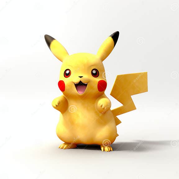 High Resolution Pokemon Pikachu Character with Dynamic Poses Stock ...