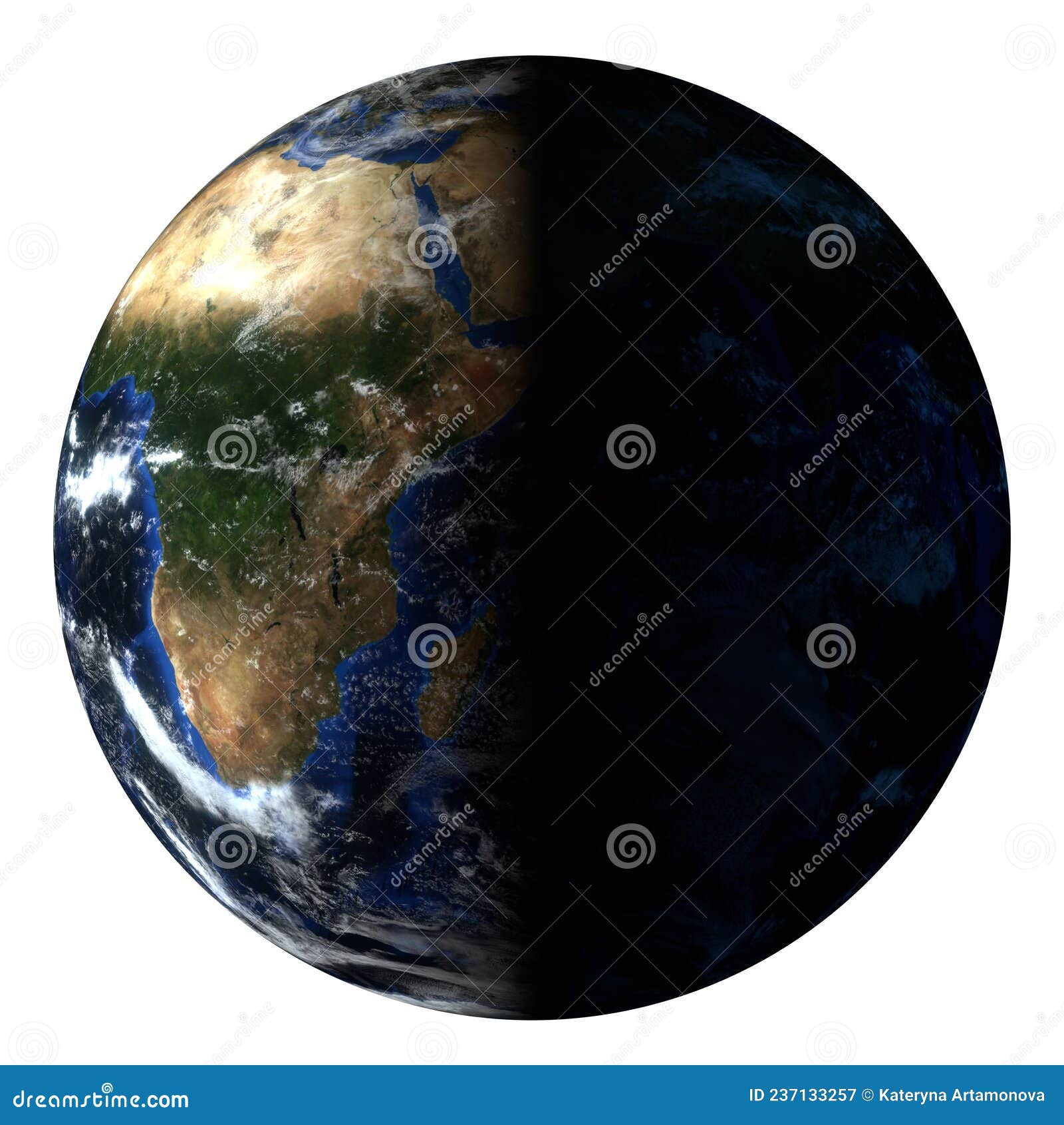 High Resolution Realistic 3D Render Of Planet Earth With Clouds ...