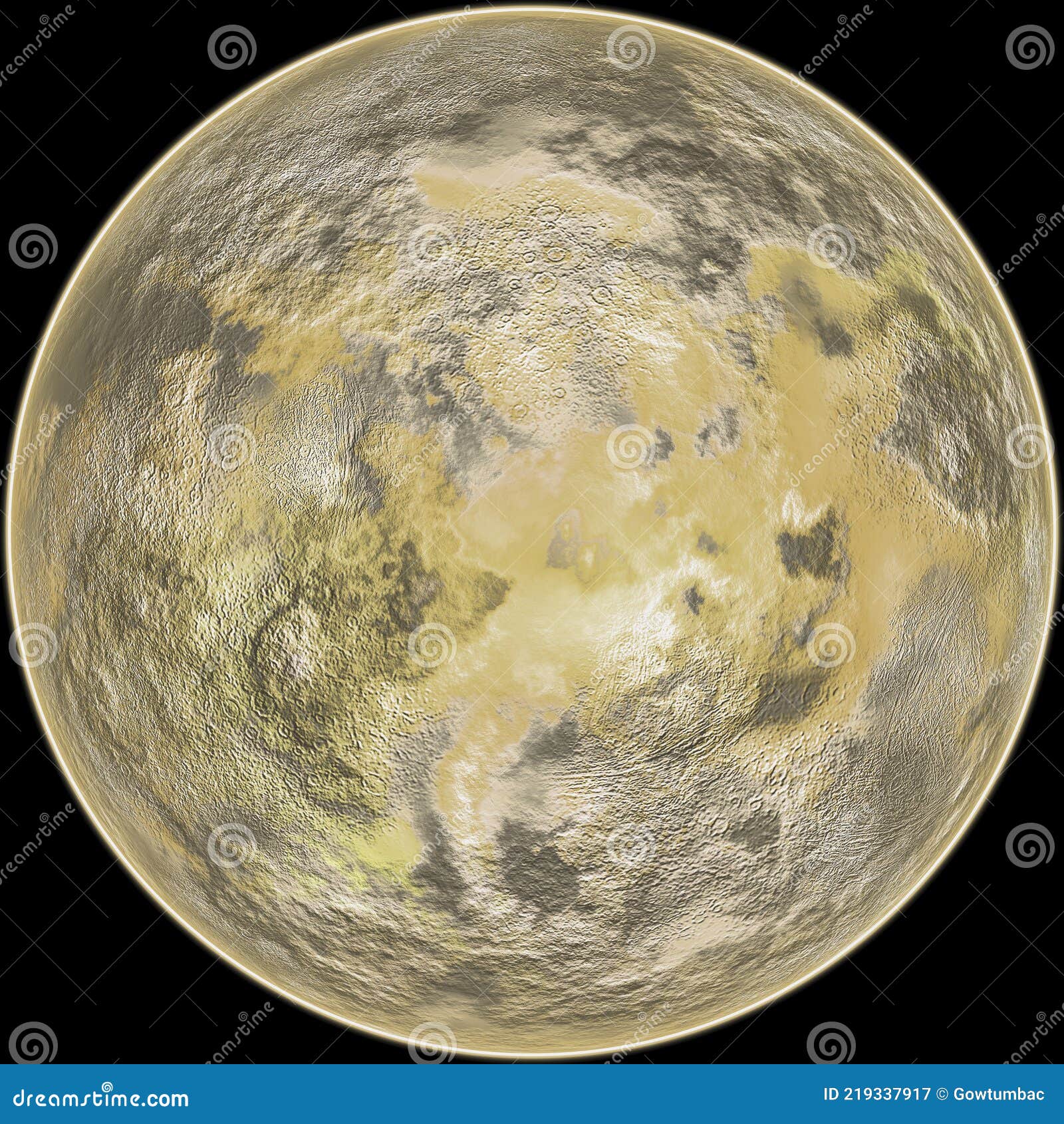 High Resolution Rendered Image of Planet Jupiter. Stock Illustration ...