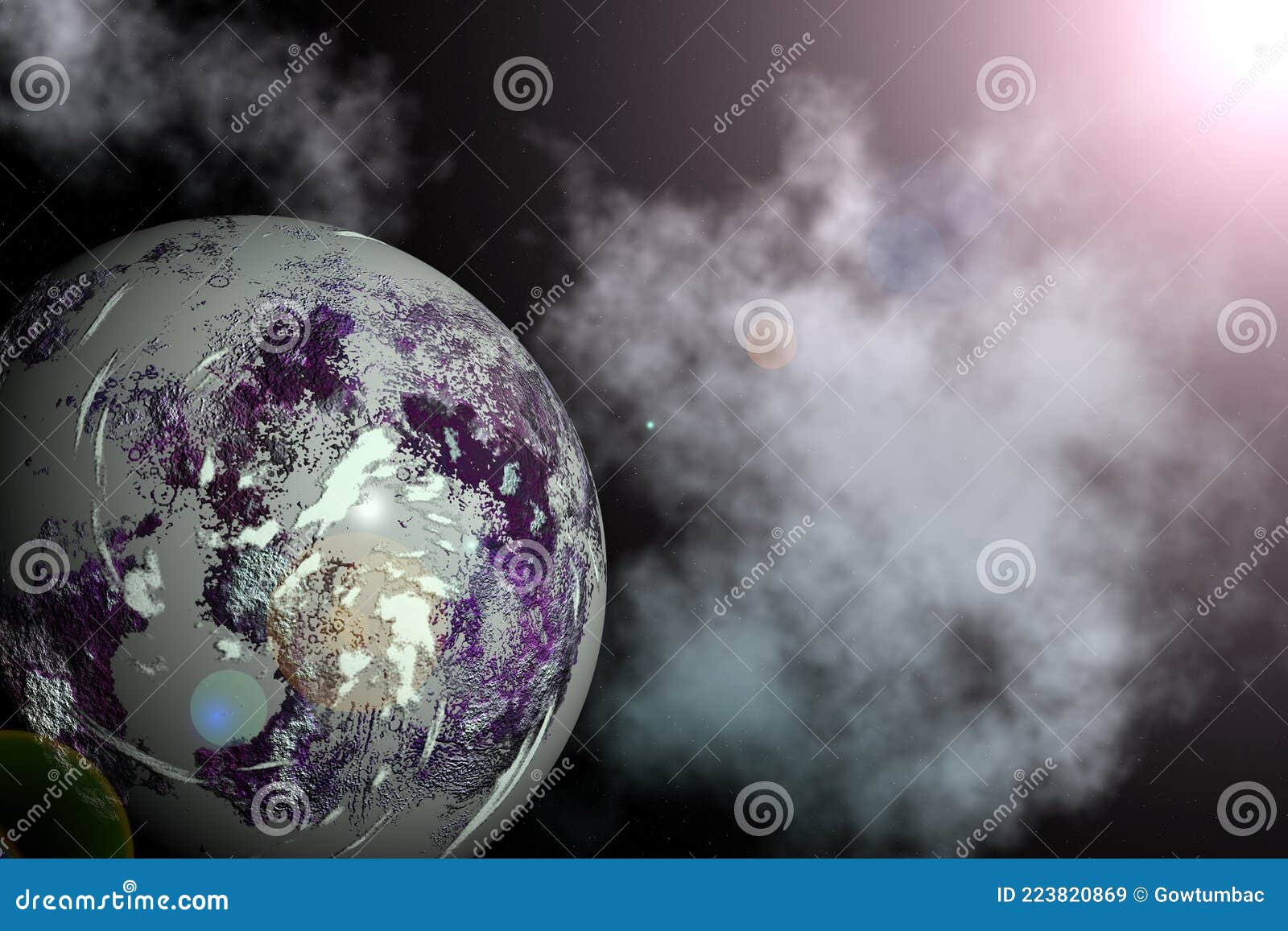 High Resolution Rendered Image of Planet Mercury Stock Illustration ...