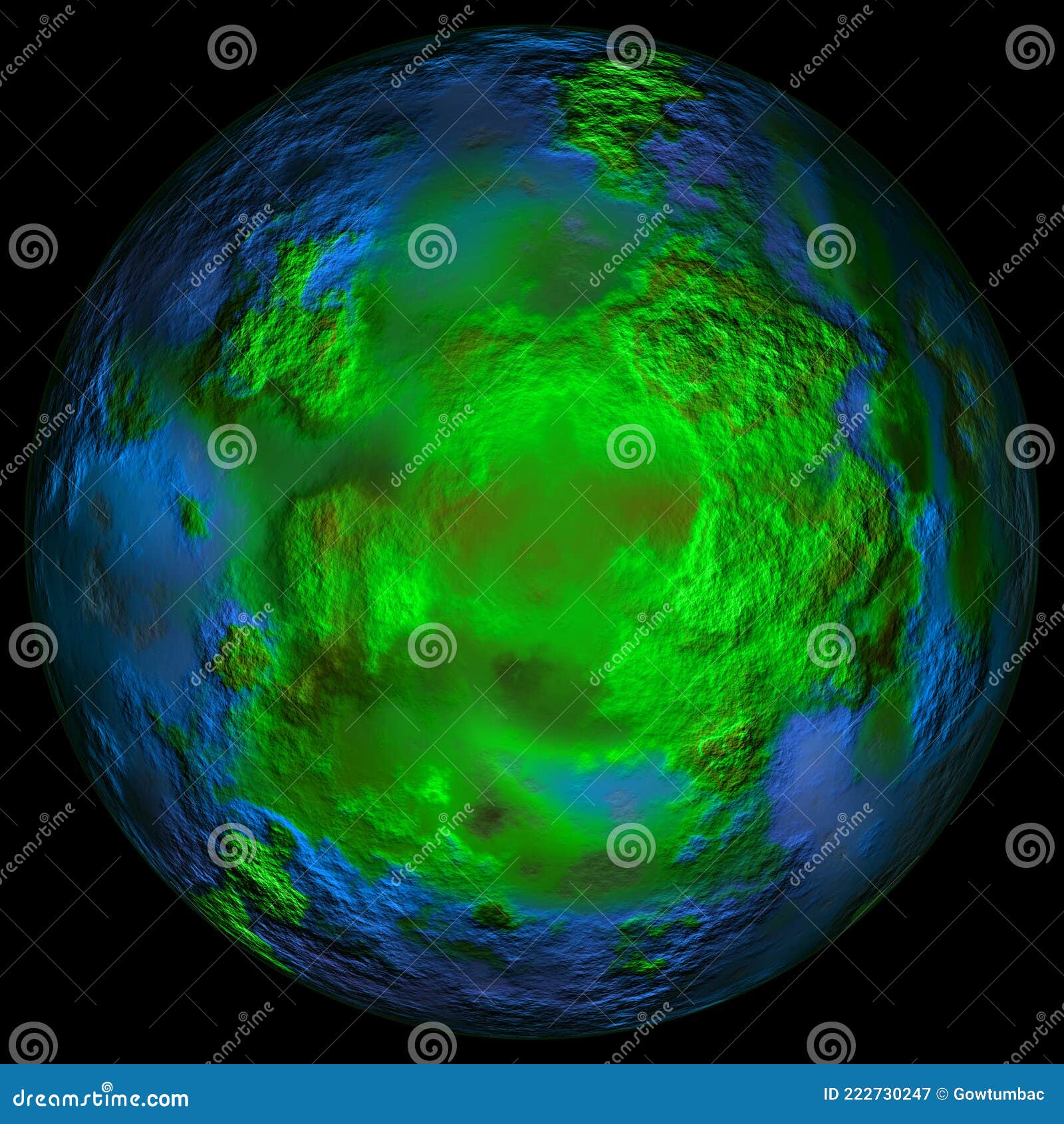 High Resolution Rendered Image of Planet Uranus Stock Illustration ...