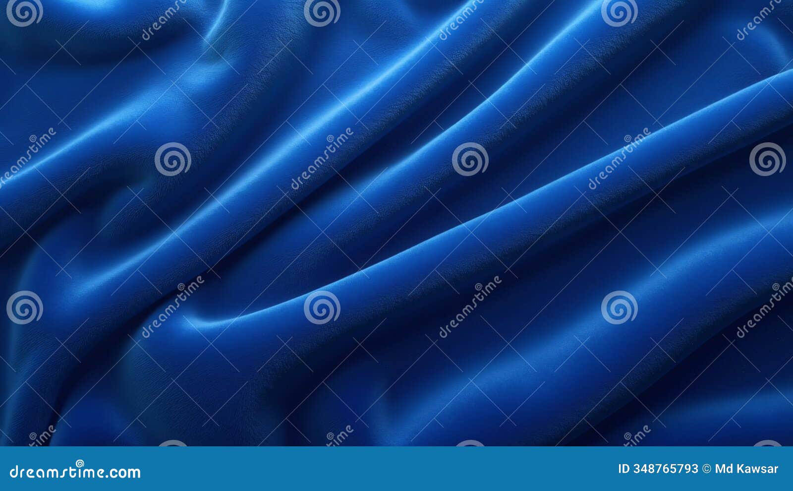 High-Resolution Royal Blue Velvet Fabric Texture, Realistic Draped ...
