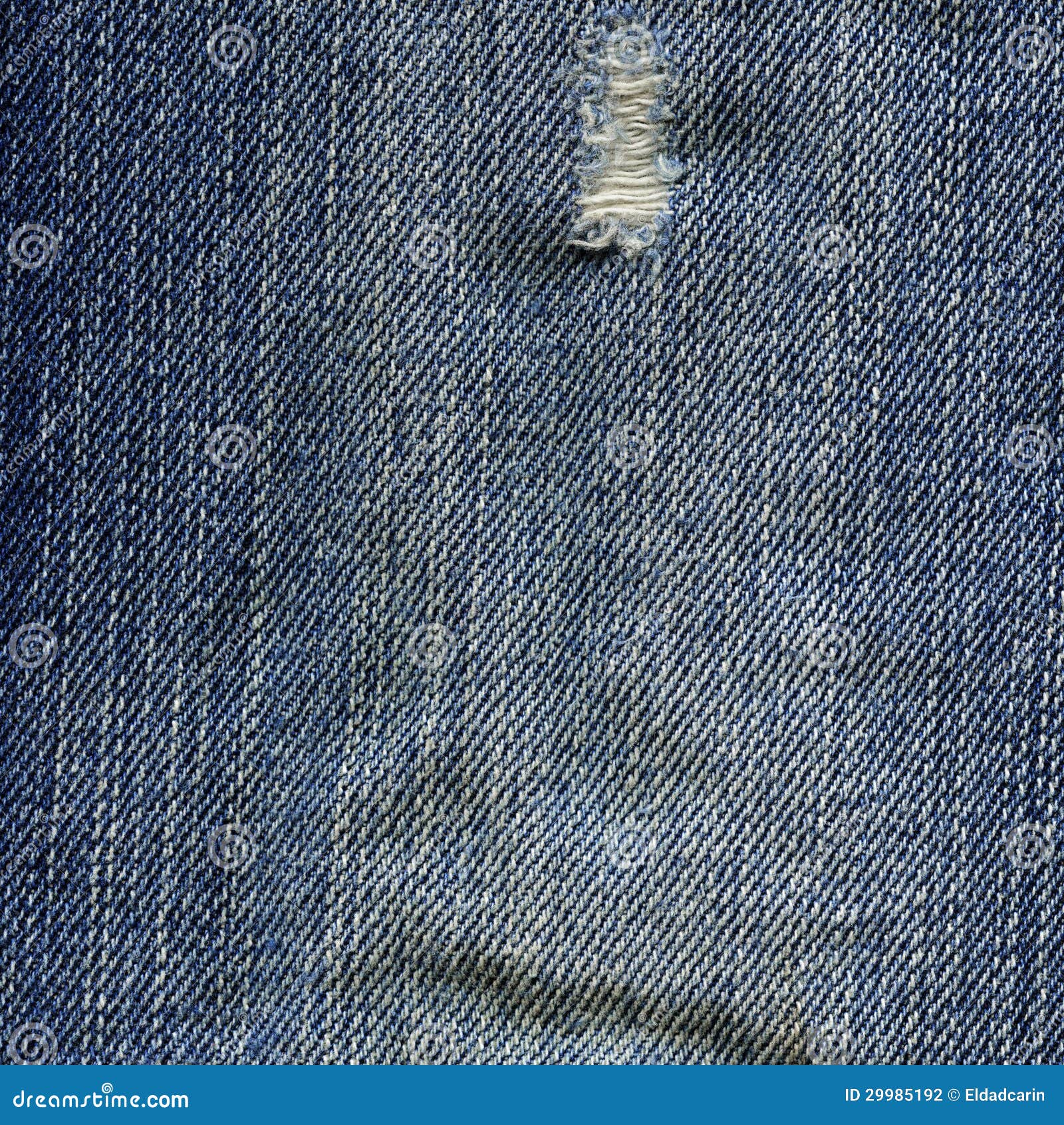 Worn Denim Fabric