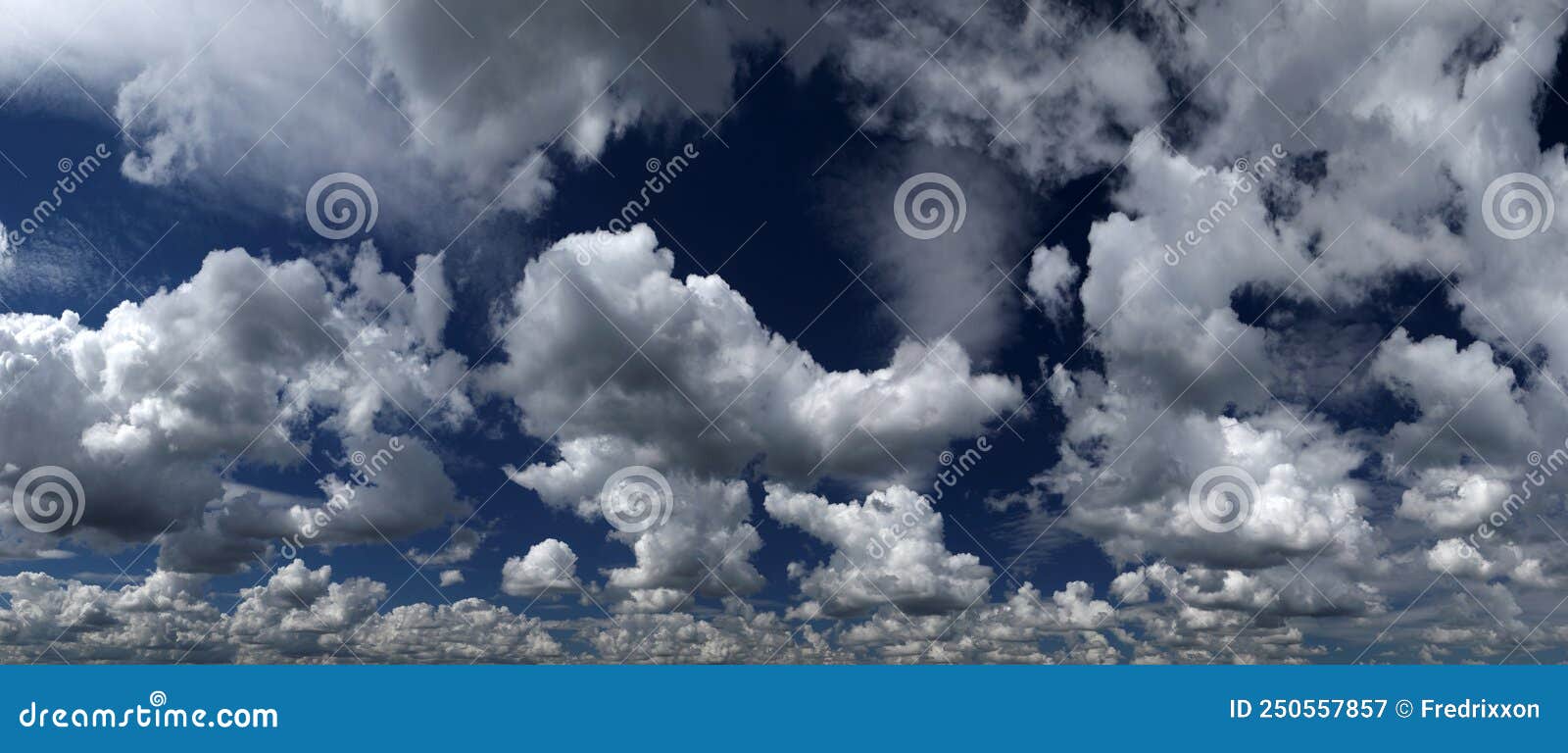 High Resolution Sky Panorama with White Clouds. Stock Image - Image of ...