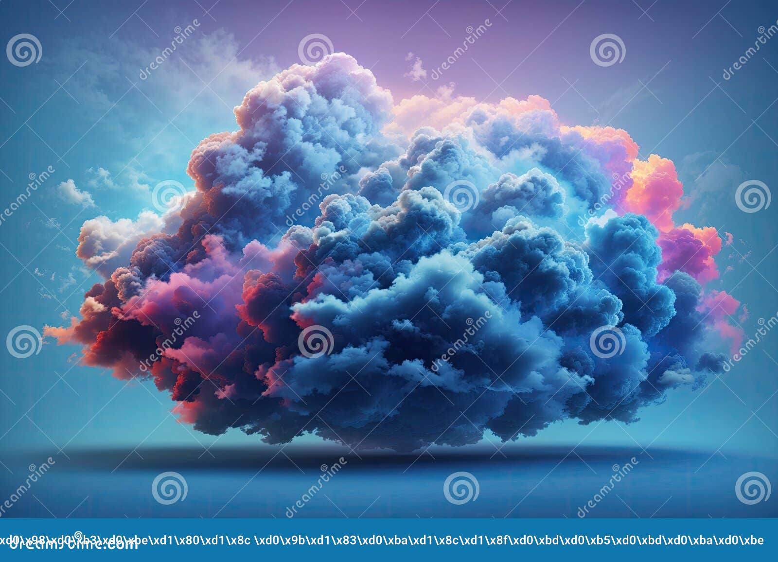 High Resolution Smoky Cloud Round Vivid Colors. Ai Generative Stock ...