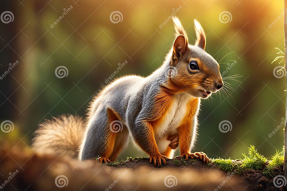 High-Resolution Squirrel: Intricate Texture Detailing with Subtle 3D ...