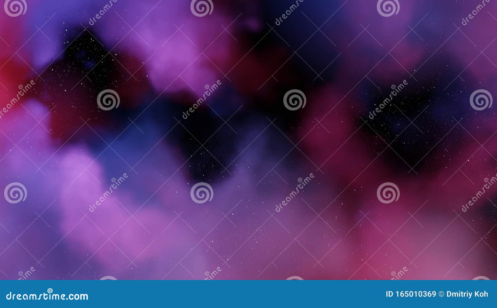 High Resolution Star Nebula Generated in a 3D Simulator Stock ...