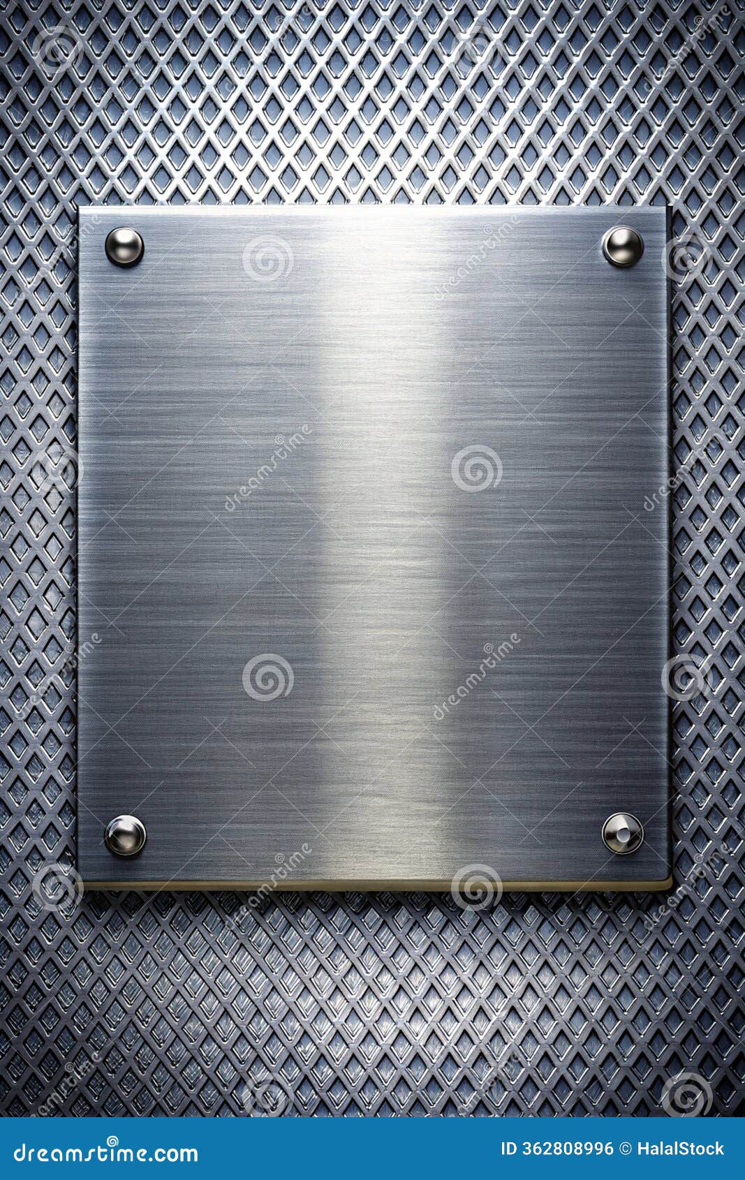High-Resolution Steel Metal Plate Background Stock Illustration ...