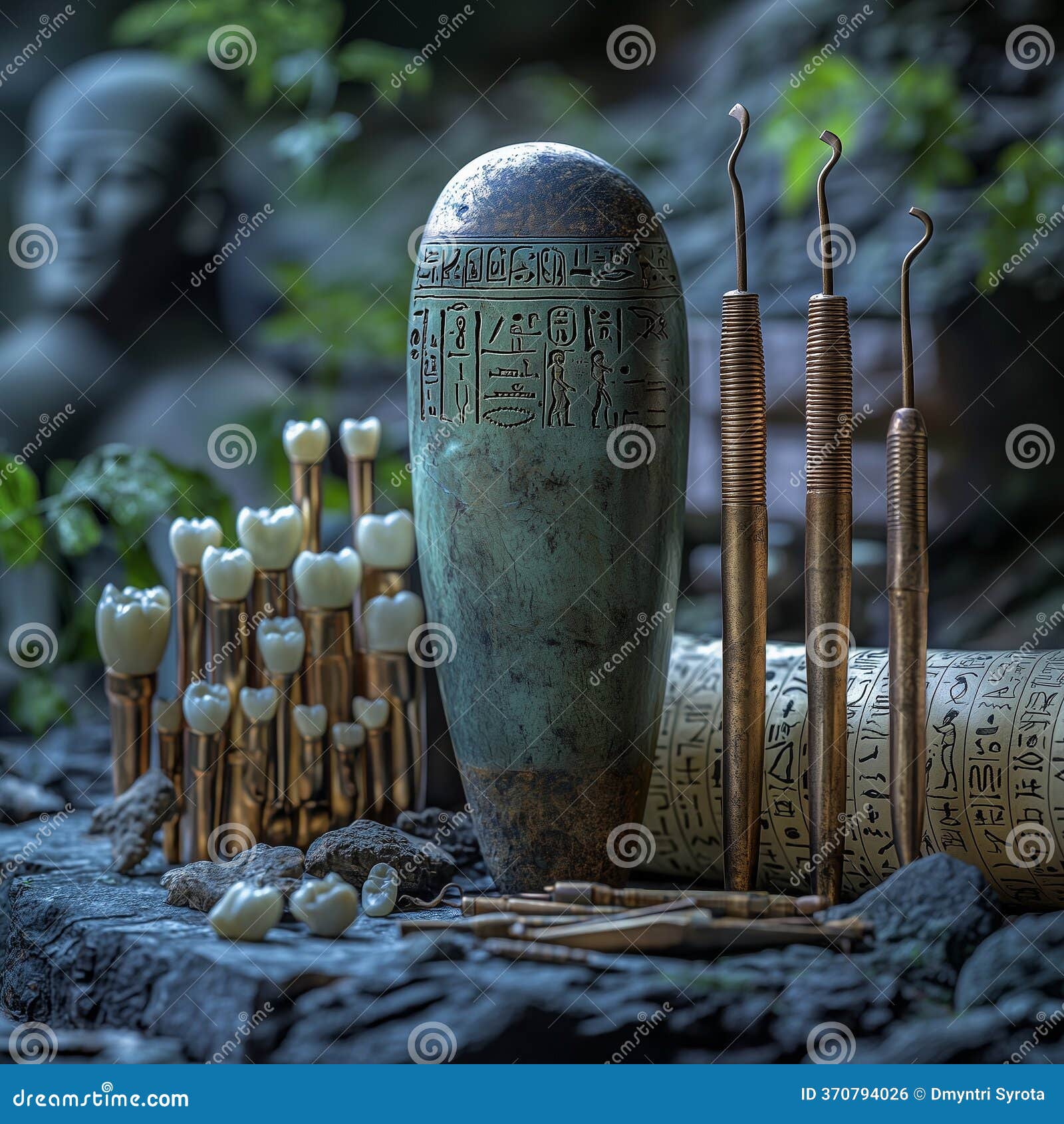 Teeth Of An Ancient Man. Human Evolution Is The Evolutionary Process ...