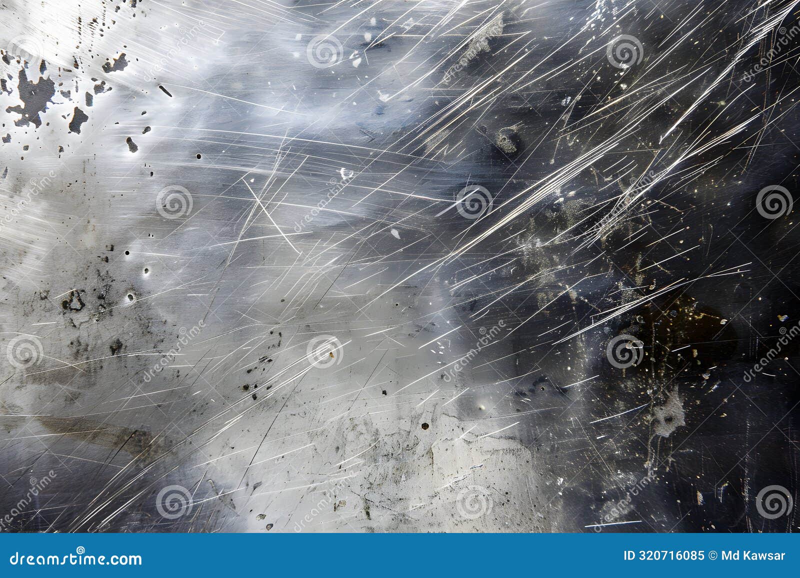 Scratched Metal Surface Texture Background Stock Illustration ...